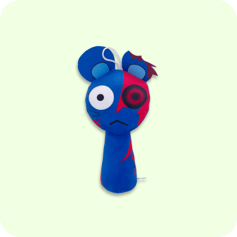 Mutant Blue Mouse Sprunki Plush | Sprunki Plush