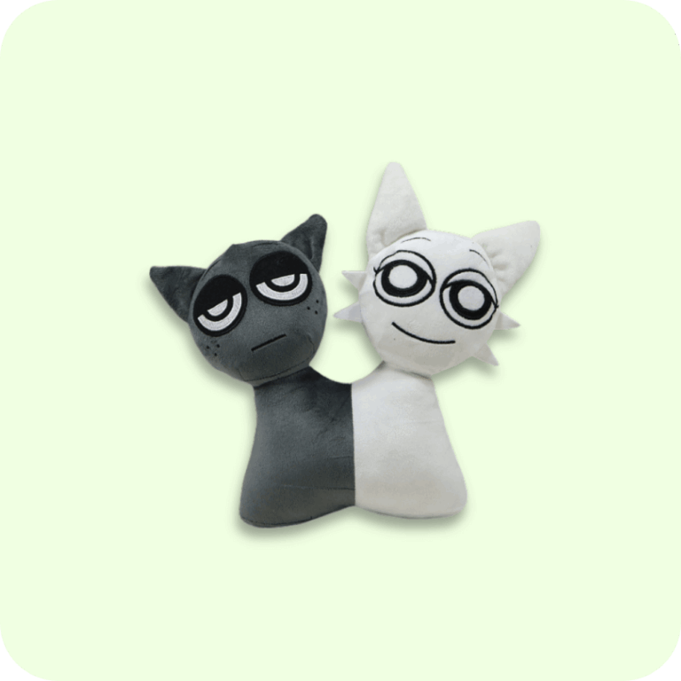 Gray And White One Piece Sprunki Plush | Sprunki Plush